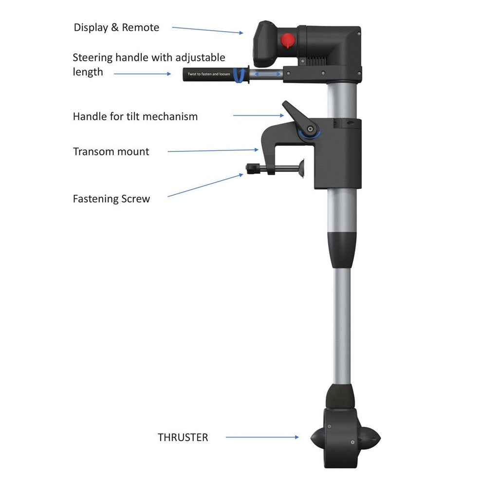 ThrustMe Kicker - Integrated Battery Electric Outboard Motor – ThrustMe UK